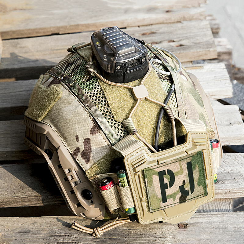 Tactical Mesh Helmet Cover/NVG Battery Pouch+Bungee for Maritime FAST ...