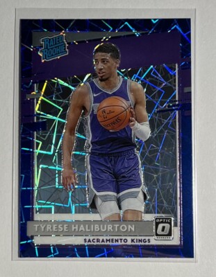 TYRESE HALIBURTON / 2020-21 Optic / RATED ROOKIE Blue Velocity- #162 | eBay