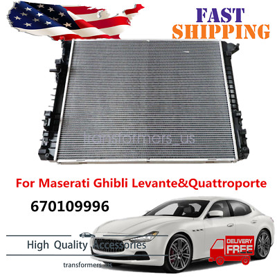 FOR Maserati Ghibli Levante Quattroporte Water Cooling Radiator ...