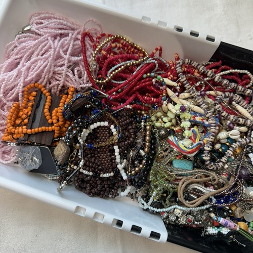 2 Lbs Glass Seed Bead Jewelry Lot Broken Junk Craft Repurpose Beads ...