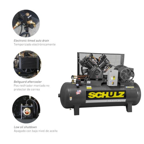 Schulz Premium Series 20-HP 120-Gallon Two-Stage Fully Packaged Air ...