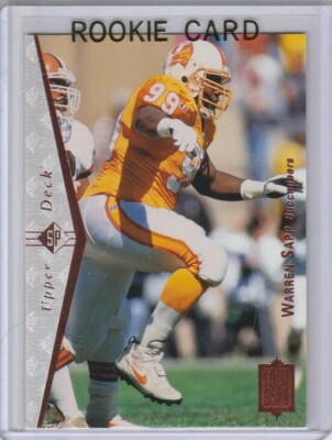 WARREN SAPP 1995 Upper Deck SP #99 ROOKIE CARD Tampa Bay Buccaneers ...