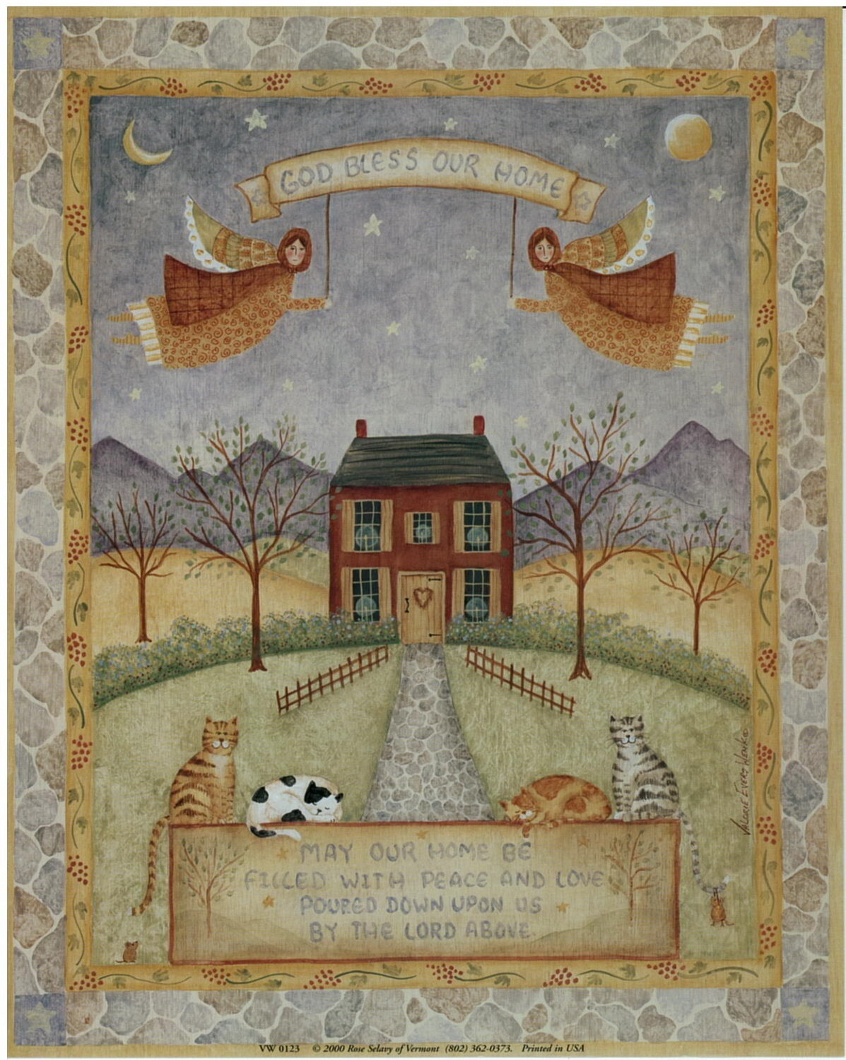 (8 x 10) Art Print VW0123 Valorie Evers Wenk May Our Home be Filled ...