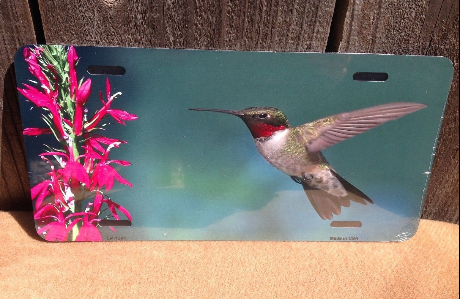 Ruby Throat Hummingbird Novelty Metal License Plate Auto Car Truck Tag ...