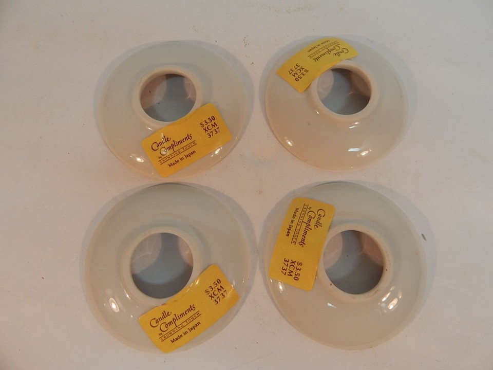 Hallmark Candle Wax Drip Catcher Collars/Bobeches Holly Leaf/Berry Gold ...