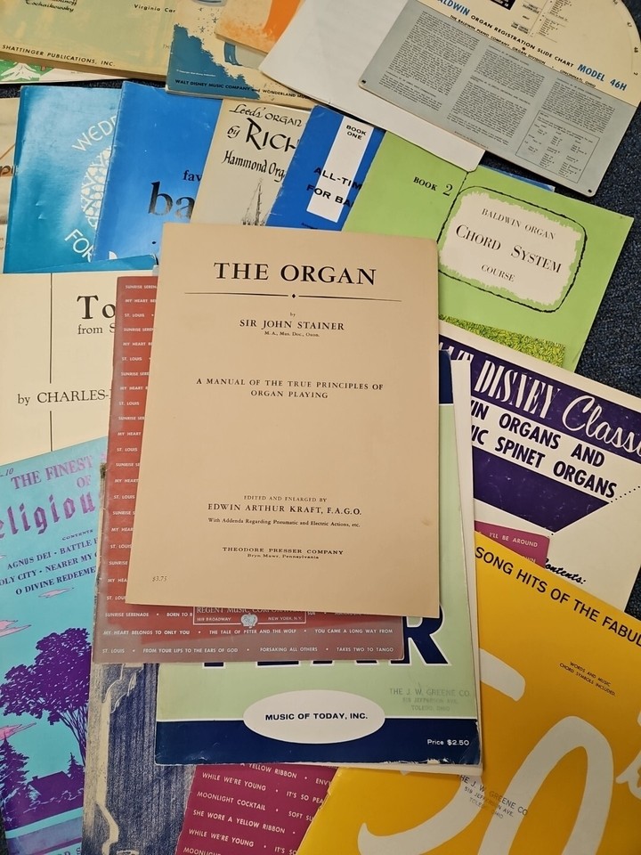 Vintage Lot of 22 Organ Books Lowrey & Hammond Sheet Music Guide | eBay