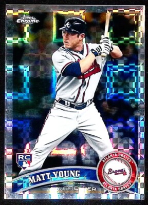 Matt Young - 2011 Topps Chrome #185 X-Fractor - RC - Braves | eBay