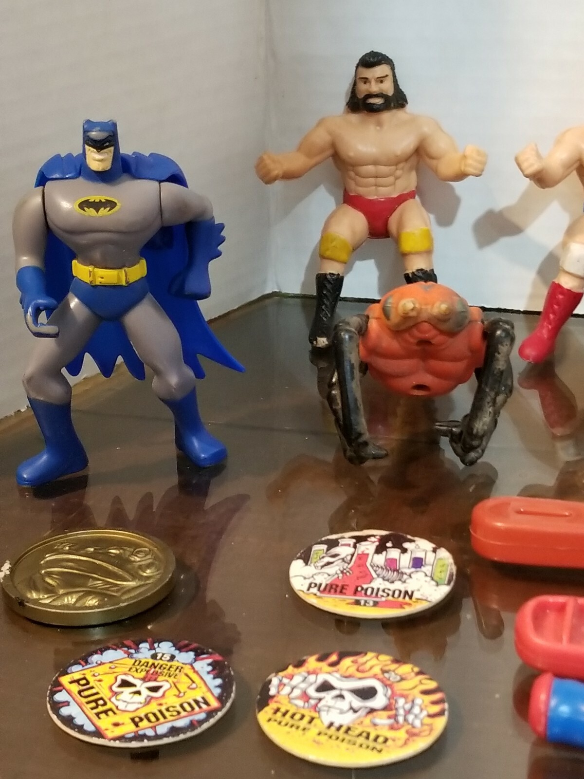Vintage Thumb Wrestlers Batman Dinosaur Toy Lot | eBay
