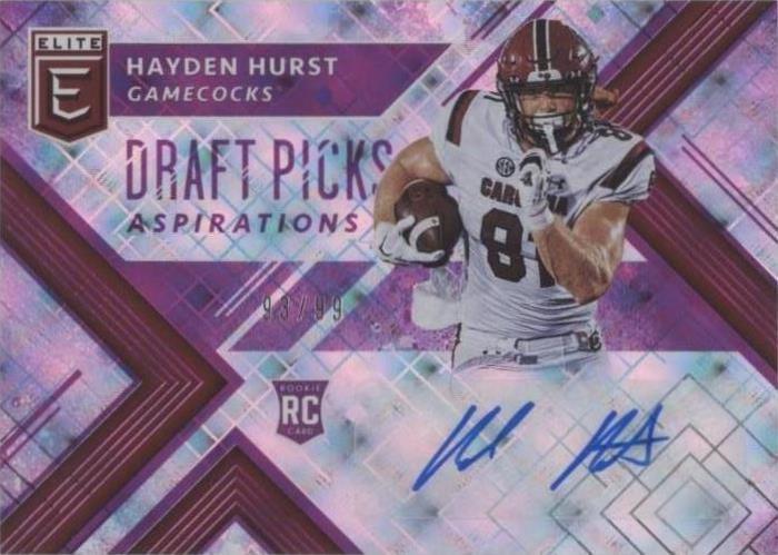 2018 Panini Elite Draft Picks - Draft Picks Hayden Hurst #169 ...