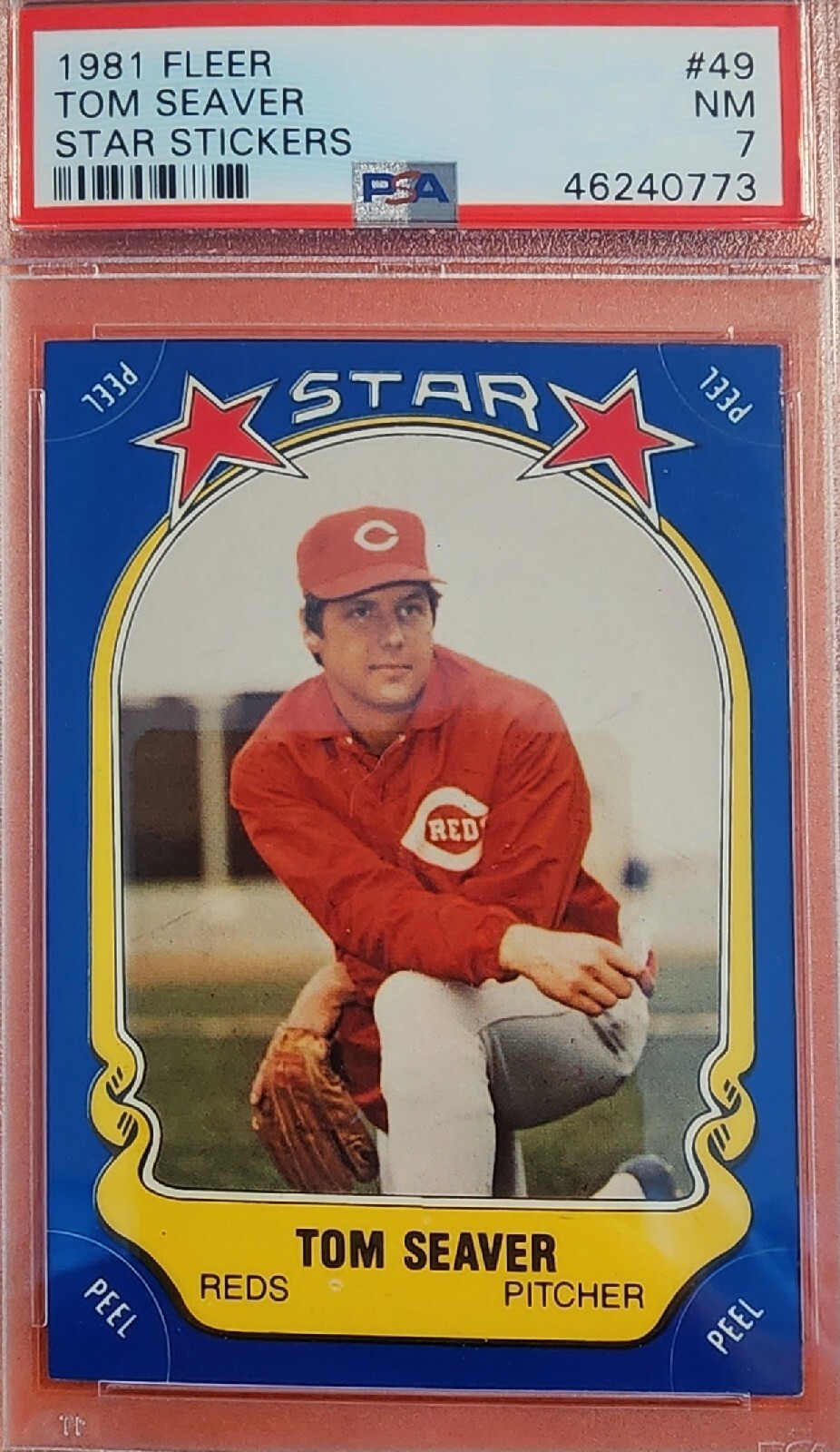 1981 Fleer Star Stickers Tom Seaver #49 PSA 7 NM HOF | eBay