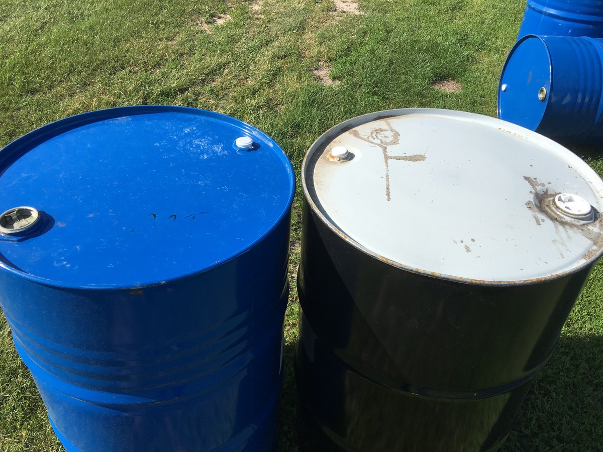 Used Food Grade Barrels 220L Plastic Barrels Food Grade Blue