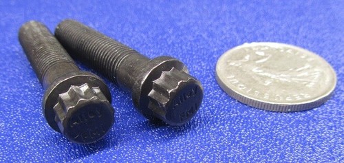 12 Point Flanged, Ferry Bolt, Steel, PT, 3/8"-24 x 1 3/4" Length, 10 ...