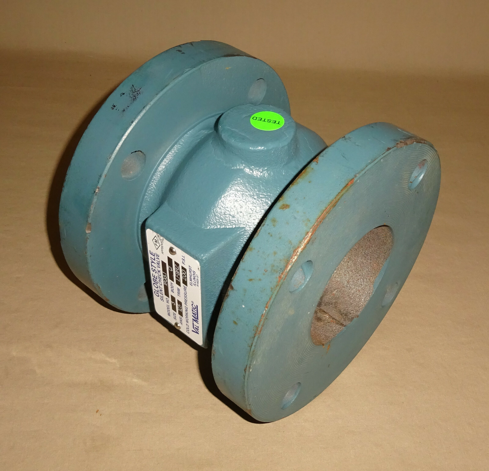 Val-Matic 1803.1 Silent Check Valve Globe Style Size 3" Flanged NEW | eBay