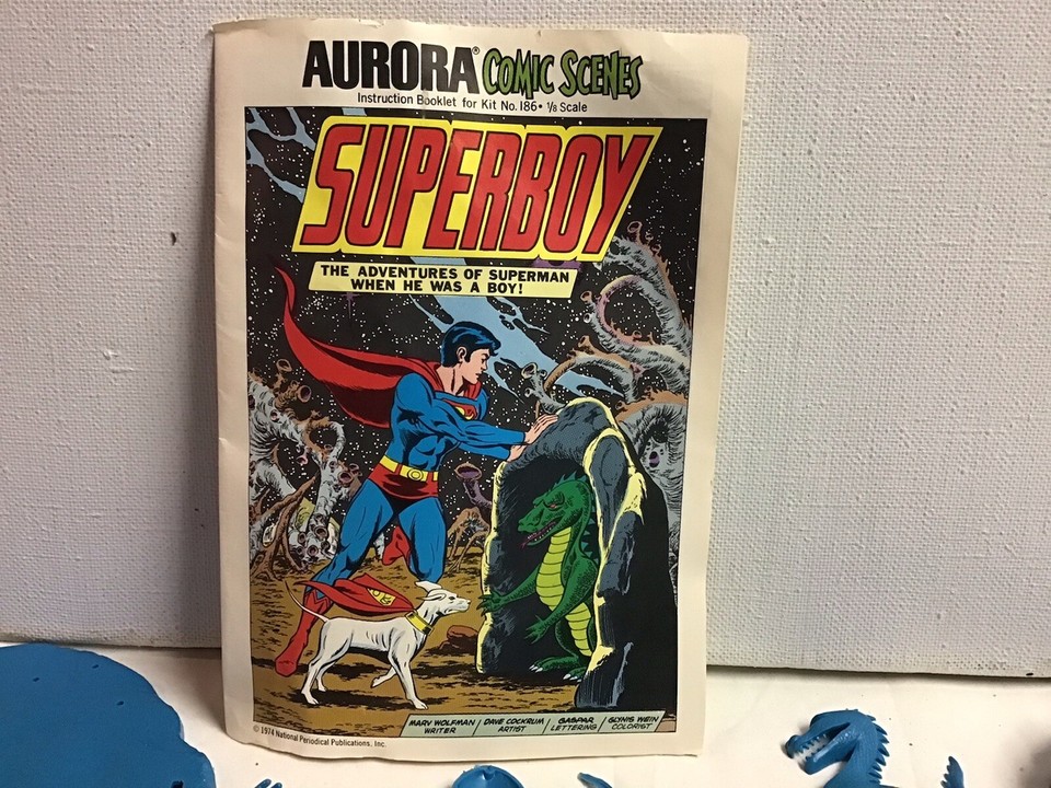 AURORA SUPERBOY COMIC SCENE 1974 Model kit Used complete | eBay