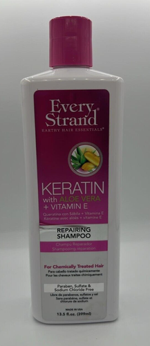 Every Strand Repairing Shampoo Keratin W/ Aloe Vera + Vit E ~ 13.5 FL ...
