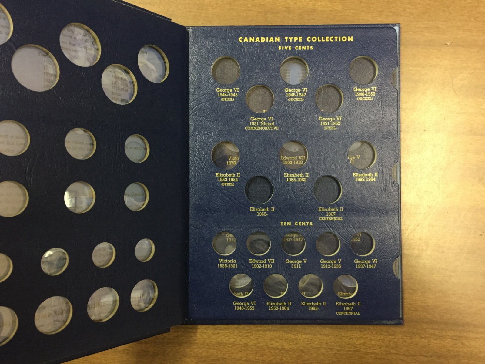 Whitman Bookshelf Album #9522 Canada Type Set, Small Coins | eBay