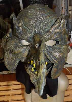 PMG 2006 HALLOWEEN GREEN GARGOYLE LATEX MASK (ADULT: ONE SIZE) | eBay
