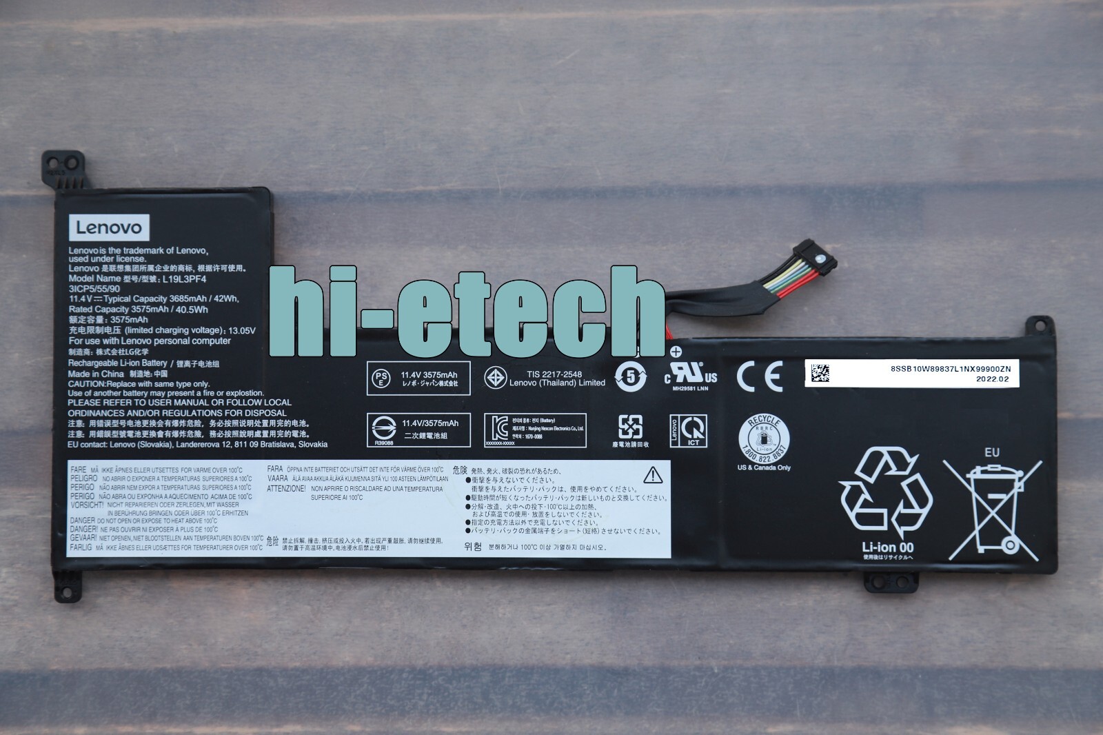 Genuine L19L3PF4 L19C3PF6 42Wh Battery For Lenovo IdeaPad 3-17ADA05 3 ...