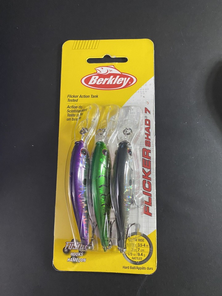 Berkley Flicker Shad size 7 rattle 3" 1/3oz. (LOT OF 3) | eBay
