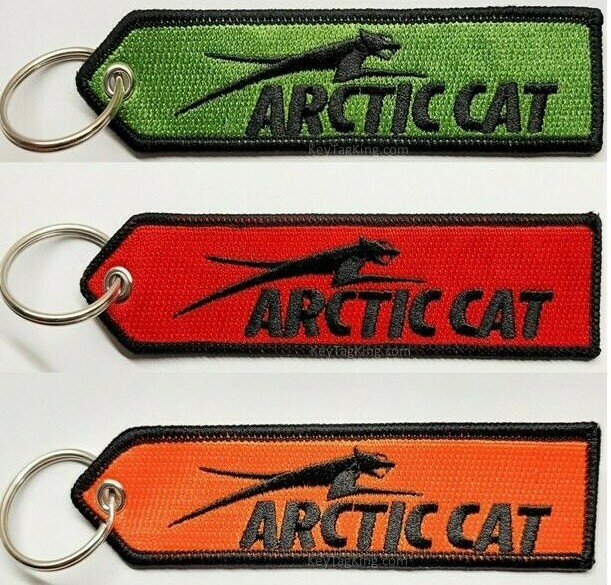 Arctic Cat Keychain Snowmobile Fabric Logo Keychain Outdoor Keychain | eBay