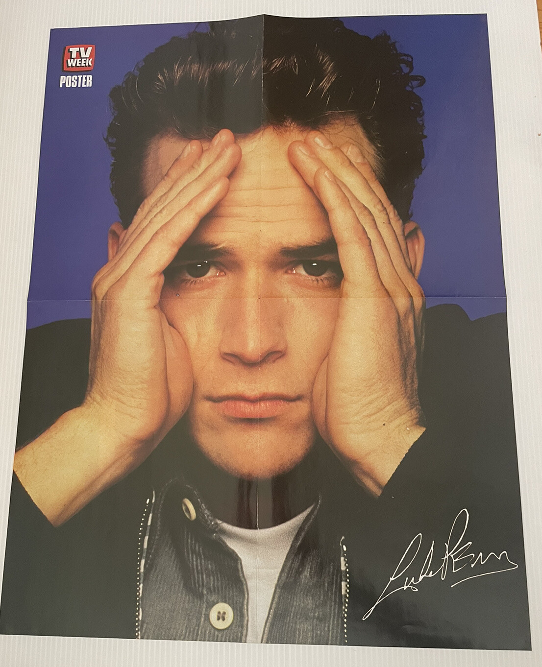 Luke Perry 90210 Poster Pin up Tv Week Magazine Vintage 1990s | eBay