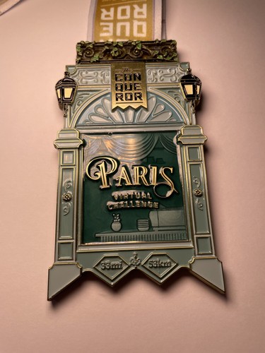 The Conqueror Event Medal Marathon To Paris Virtual Challenge w Lanyard ...