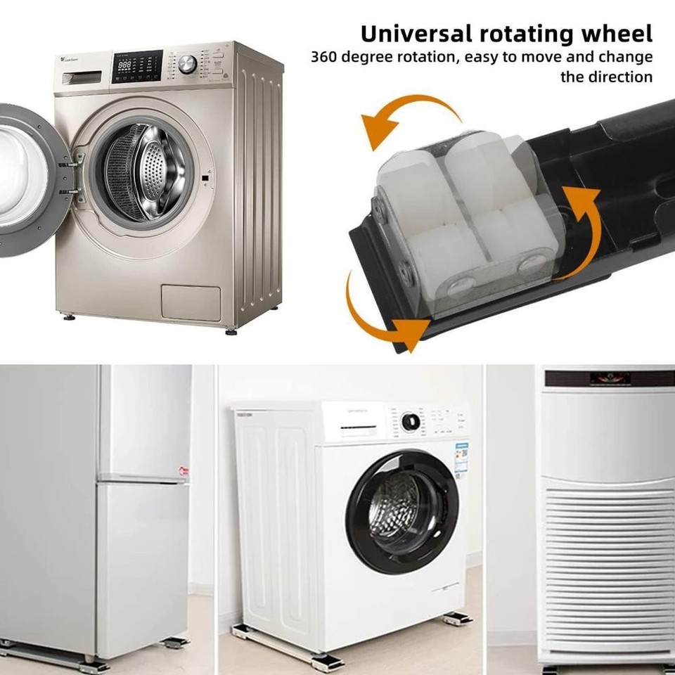 Appliance Roller Mover, Mobile Washing Machine Base, Extendable Fridge ...