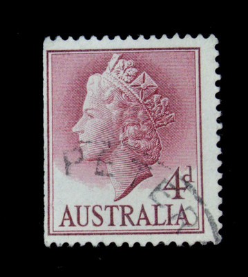 Australia Stamp Scott 294 Queen Elizabeth II 4d 1956 Used | eBay