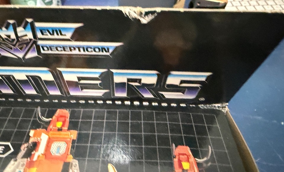 1986 TRANSFORMERS DECEPTICON PREDACON TANTRUM BOX & FULL INSERTS ...