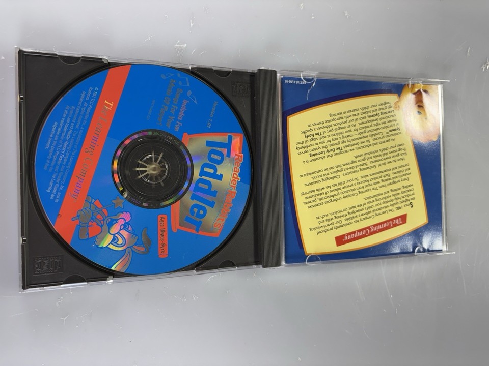 Reader Rabbit's Toddler PC CD-ROM Video Game Educational Early Learning ...