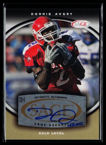 2008 SAGE #A3 Donnie Avery Autographs Gold #/200 | eBay