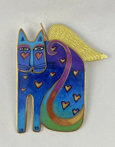 Laurel Burch CELESTE Angeli-cats Bradford Cat Angel Ornament Porcelain ...