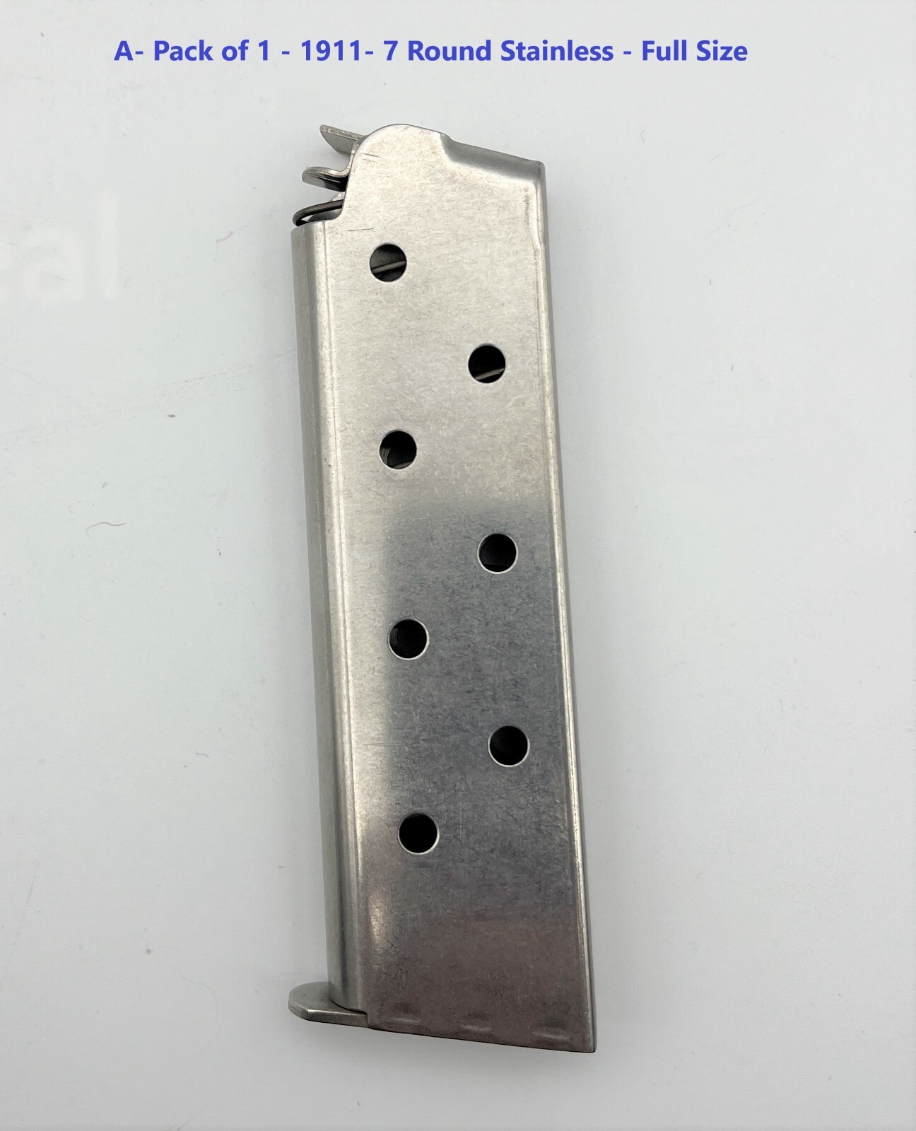 1911 MAGAZINE FS GOVT 45 AUTO MAG 7 ROUND Stainless FIT COLT KIMBER ...