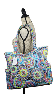 Vera Bradley Large Glenna Tote In Sunny Medallion NWT | eBay