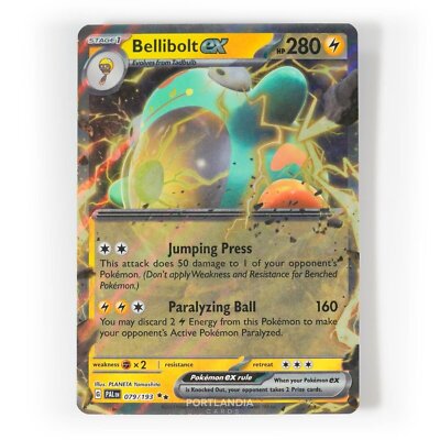 Pokemon - Bellibolt ex - 079/193 - SV Paldea Evolved - Half Art Card | eBay