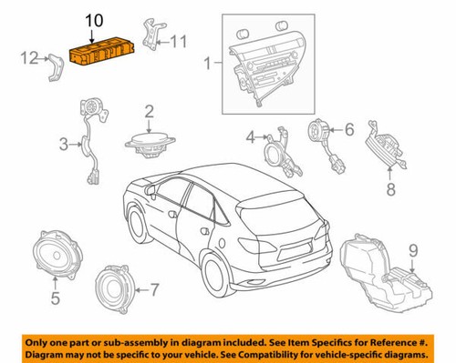 86280-0W540 Toyota Amplifier assy, stereo component 862800W540, New ...