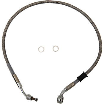 Drag Extended Length Stainless Steel Front Brake Line Harley Sportster ...
