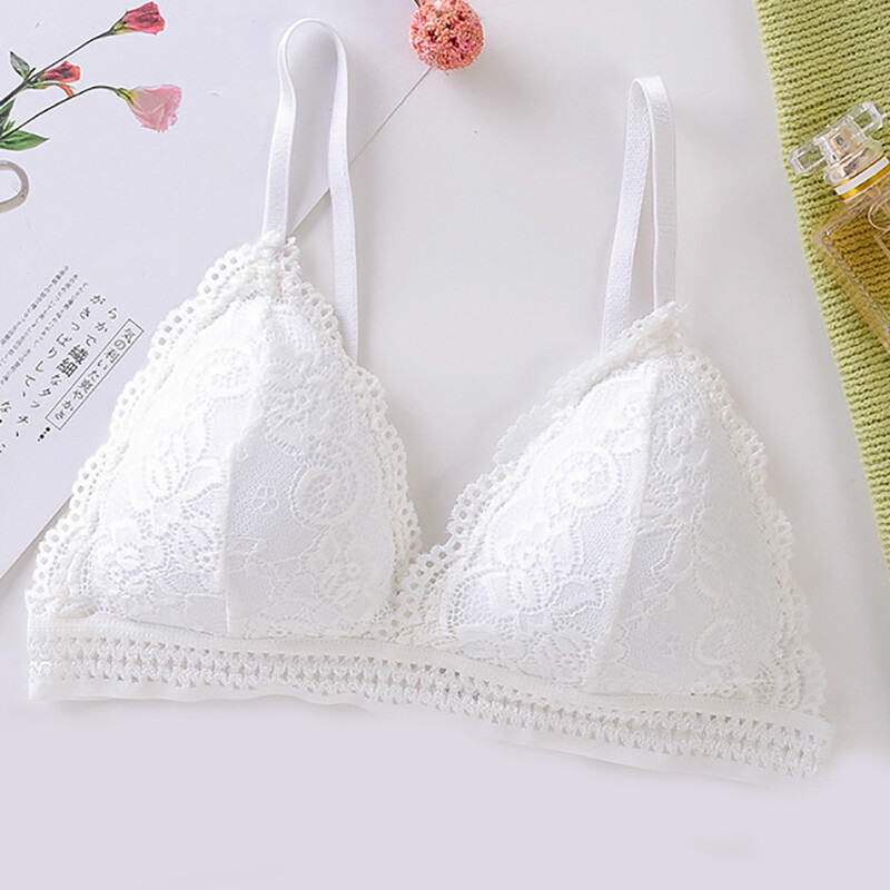 Beautiful Back Bra Women's Thin Lace Beautiful Back Bra Chest Gather ...