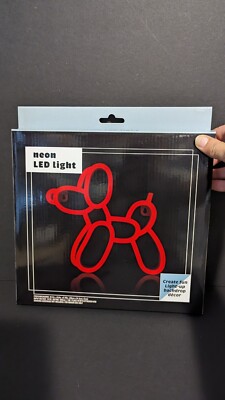 Balloon Animal - Dog - Red - LED NEON LIGHT - USB Powered | eBay