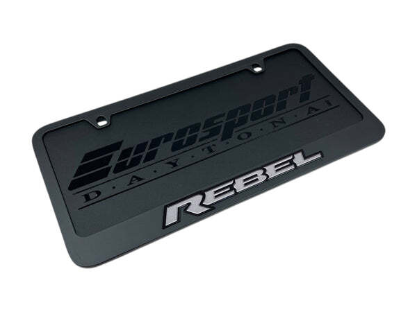 RAM Rebel Name Logo Word Standard License Plate Frame Official Licensed ...