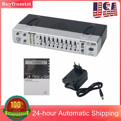 FBQ800 9-Band Graphic EQ Equalizer Anti-howling Audio Equalizer ...