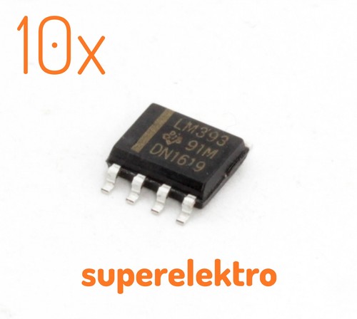 10x Dual Komparator IC LM393 LM393DR SOIC-8 SO-8 SOIC8 SO8 SMD/SMT ...