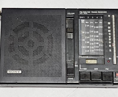 Sony ICF-SW7600 FM/MW/SW 1-5/News SYNTHESIZED 7 Band Receiver JAPAN ...