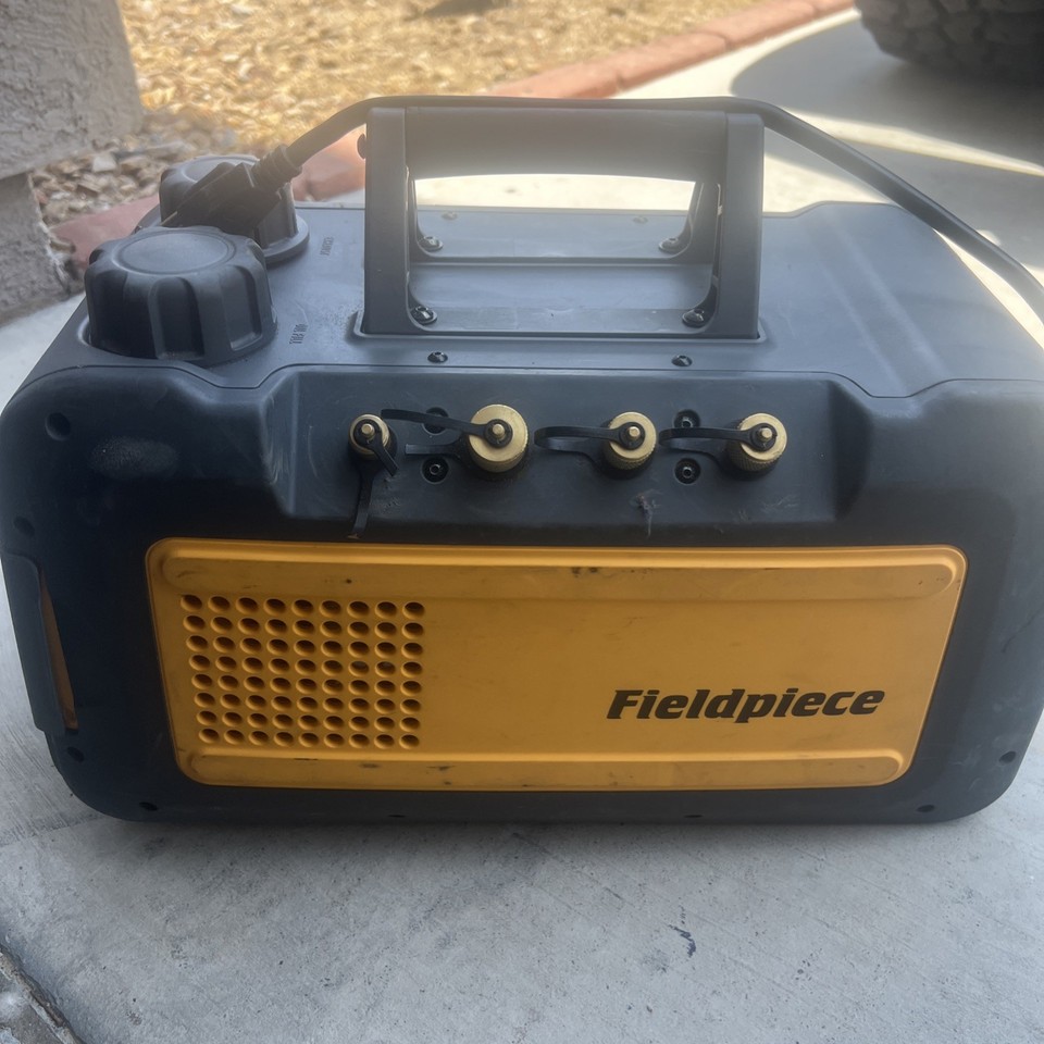 Fieldpiece VP85 Two Stage 8 CFM Vacuum Pump/ 4 Port: 1/4" 3/8" (x2) 1/2 ...