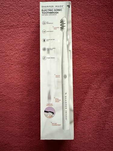 Sharper Image Electric Sonic Toothbrush Brand NEW Lightweight | eBay