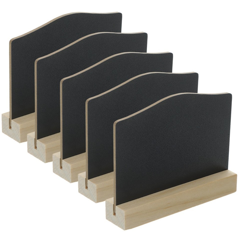5pcs Tabletop Mini Chalkboards Sign Standing Type Small Blackboard ...
