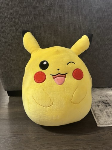12” Winking Pikachu Squishmallow / Pokemon Center Exclusive / Plush / New in Bag | eBay