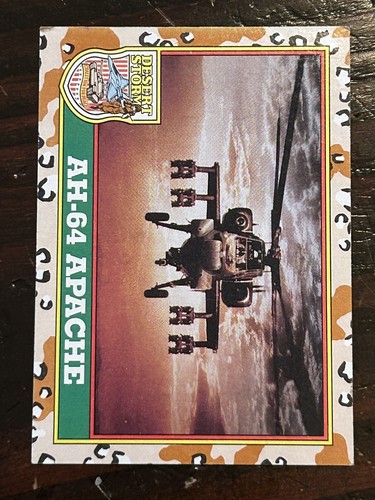 1991 Topps Desert Storm Card #11 AH-64 Apache 1B62 | eBay