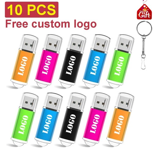 Lot de 10 clé USB - 64Go - Logo Personnalisable - NEUF | eBay