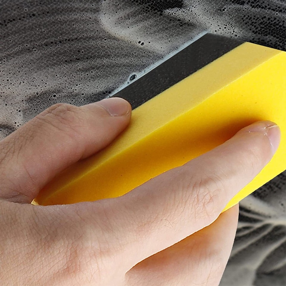 6PCS Tire Contour Dressing Applicator Pads Polishing Sponge Wax Buffing ...